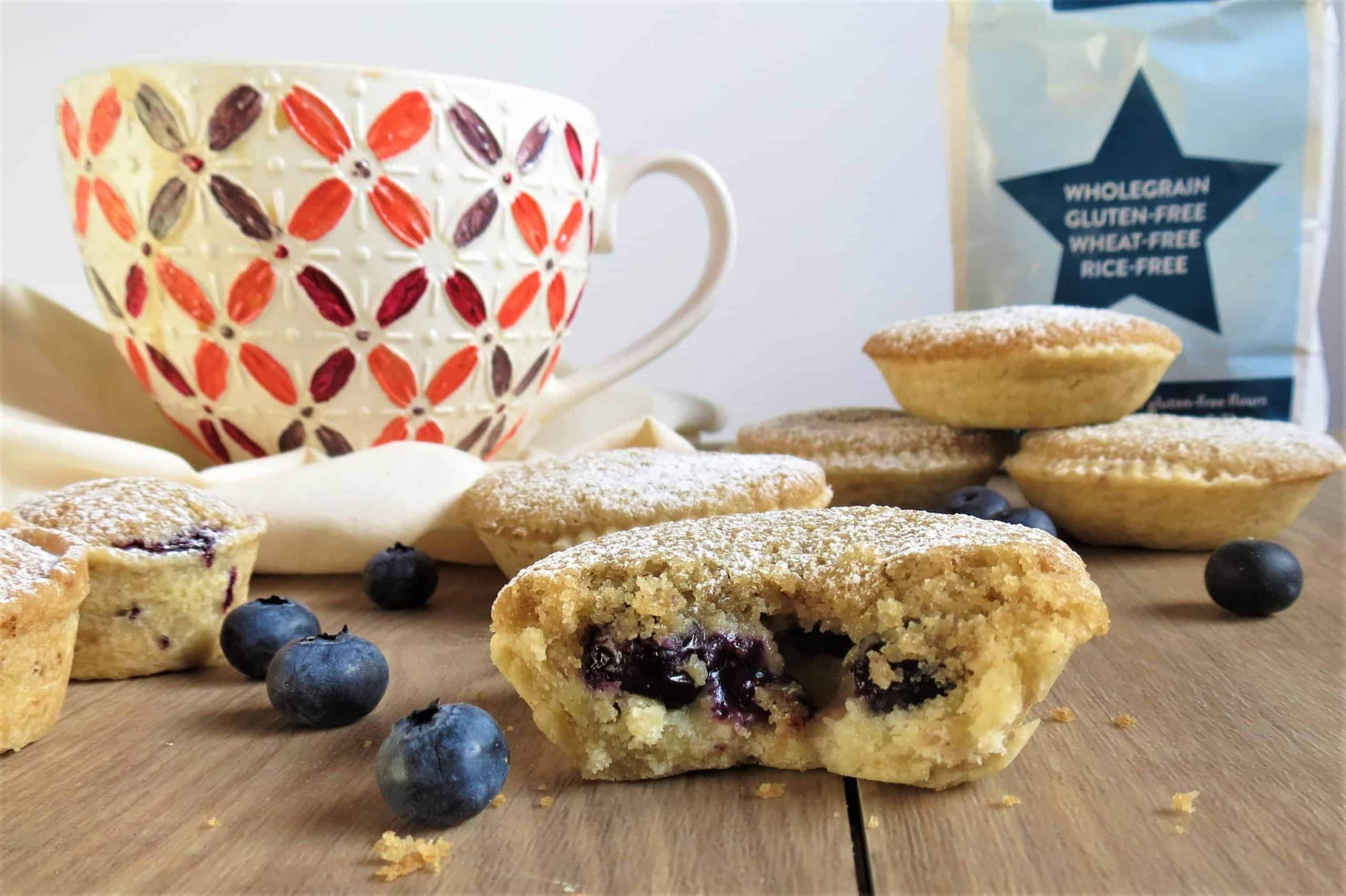 Gluten Free Blueberry Frangipane Tarts - Glutarama