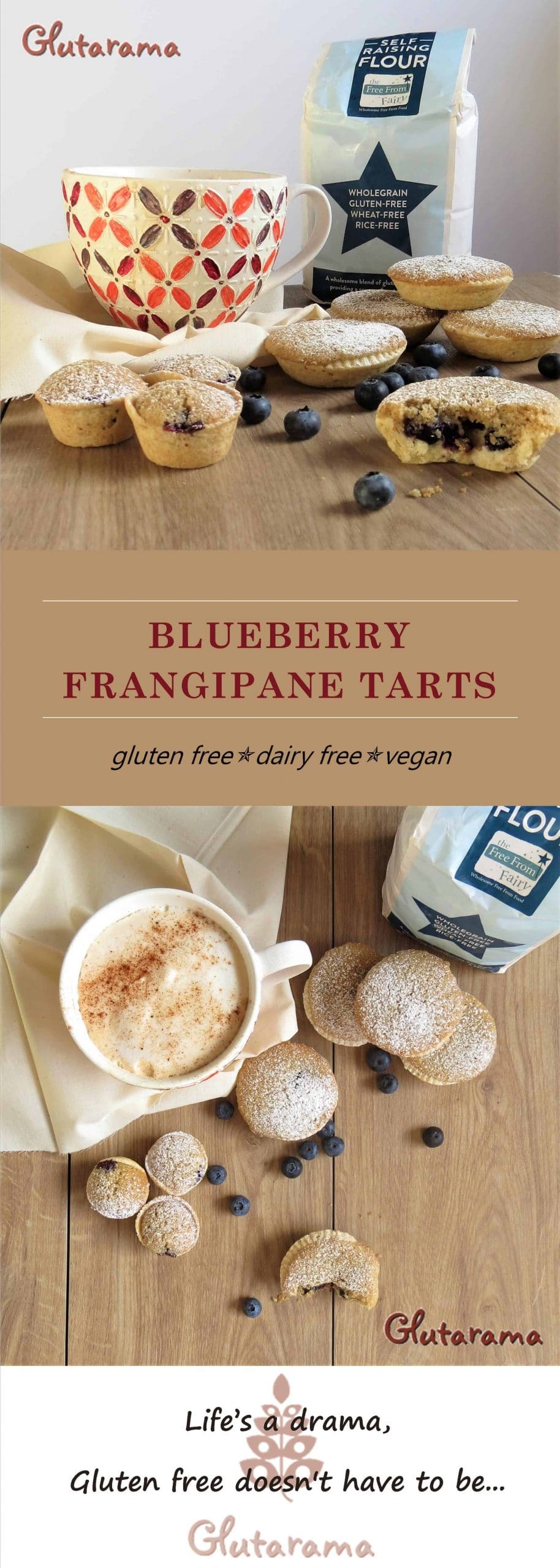 Gluten Free Blueberry Frangipane Tarts - Glutarama