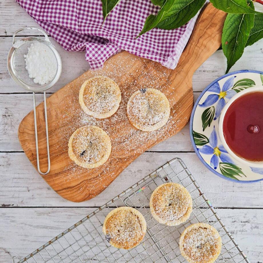 Gluten Free Blueberry Frangipane Tarts - Glutarama