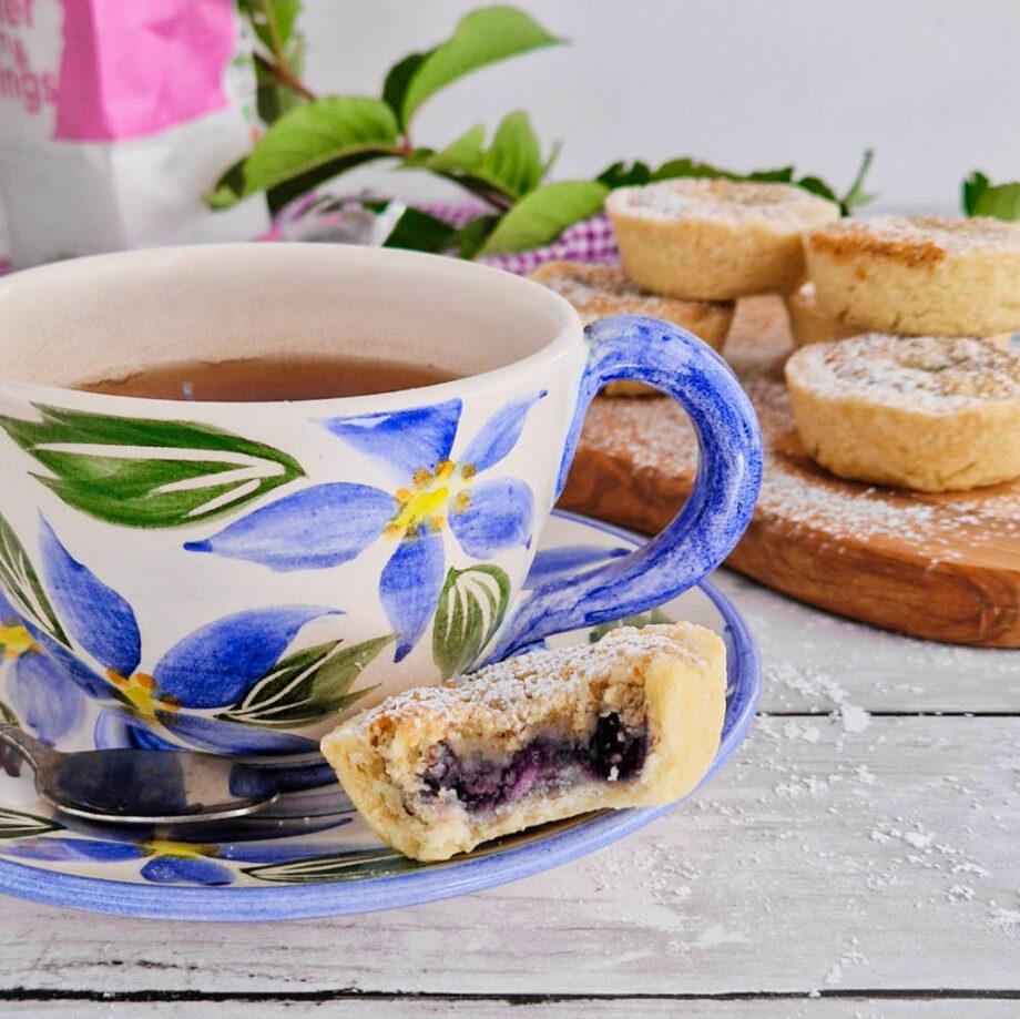 Gluten Free Blueberry Frangipane Tarts - Glutarama